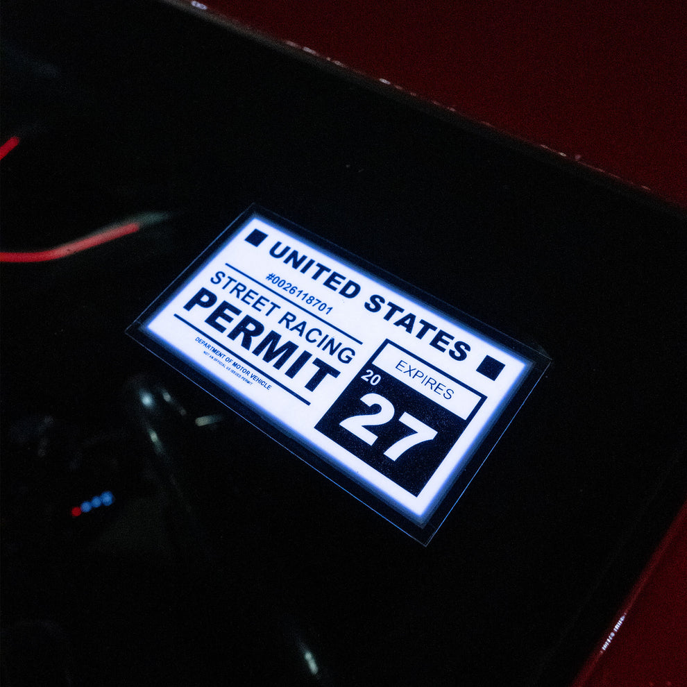 Street Racing Permit Glow/LED Panel – OverLimitz